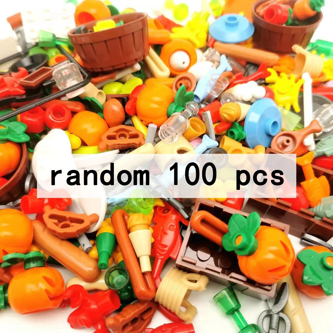 Классические кирпичи JIAJIALE Оранжевый, random 100 pcs