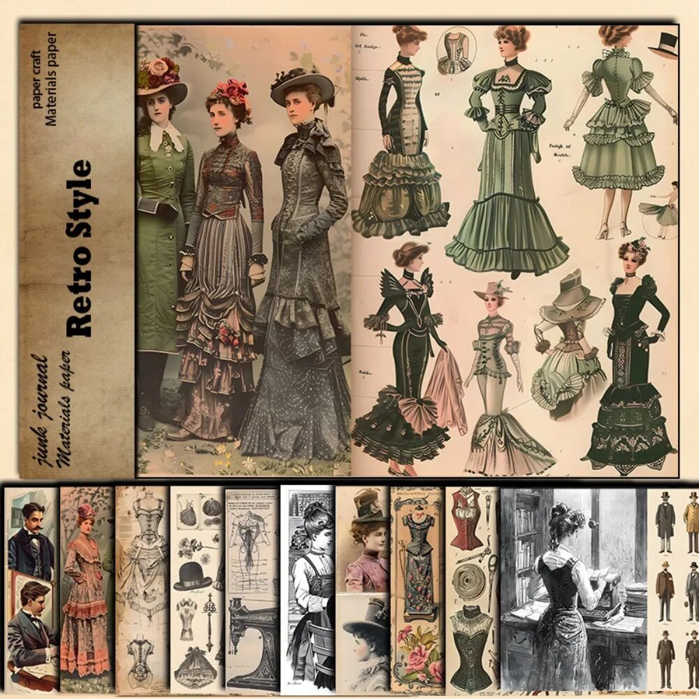 10 шт, материал в стиле ретро, бумажный справочник, декоративная подложка, бумага для скрапбукинга, канцелярские принадлежности, европейский суд, открытка ручной работы