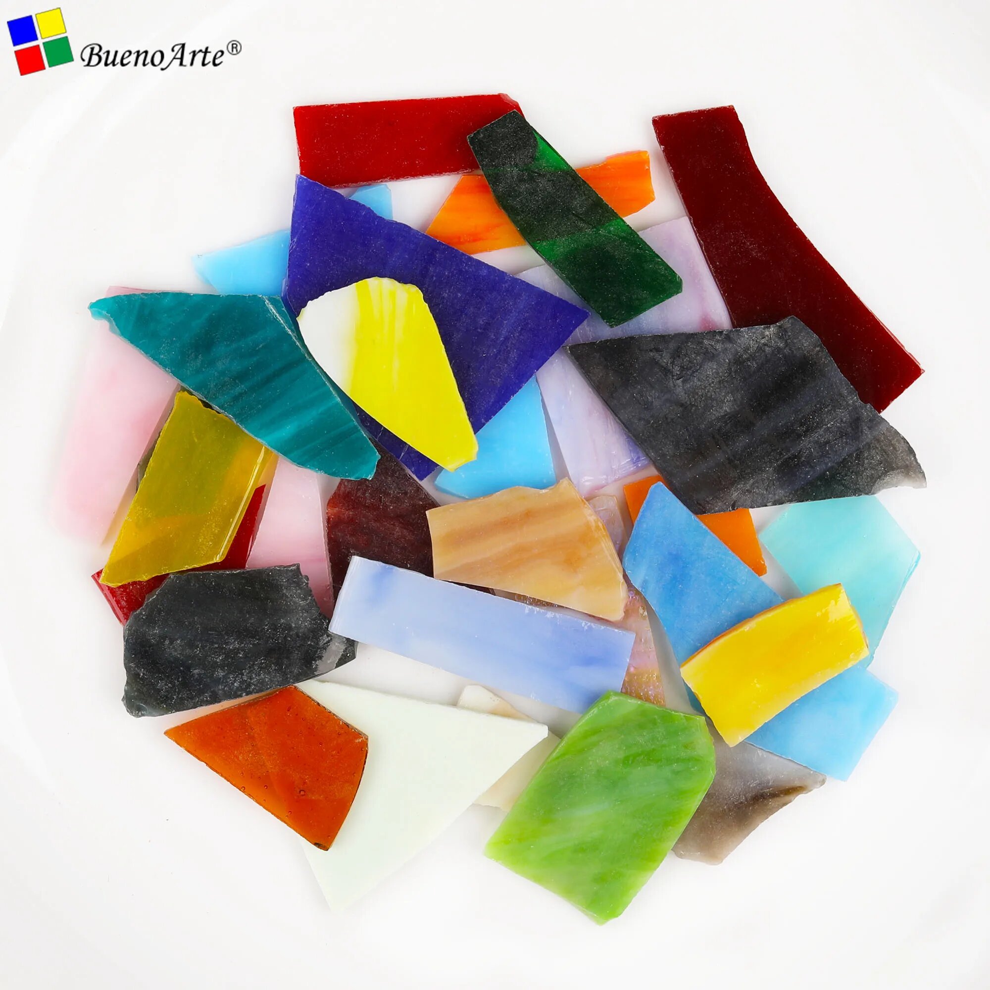 Витражное стекло для мозаики 200 г All Mix