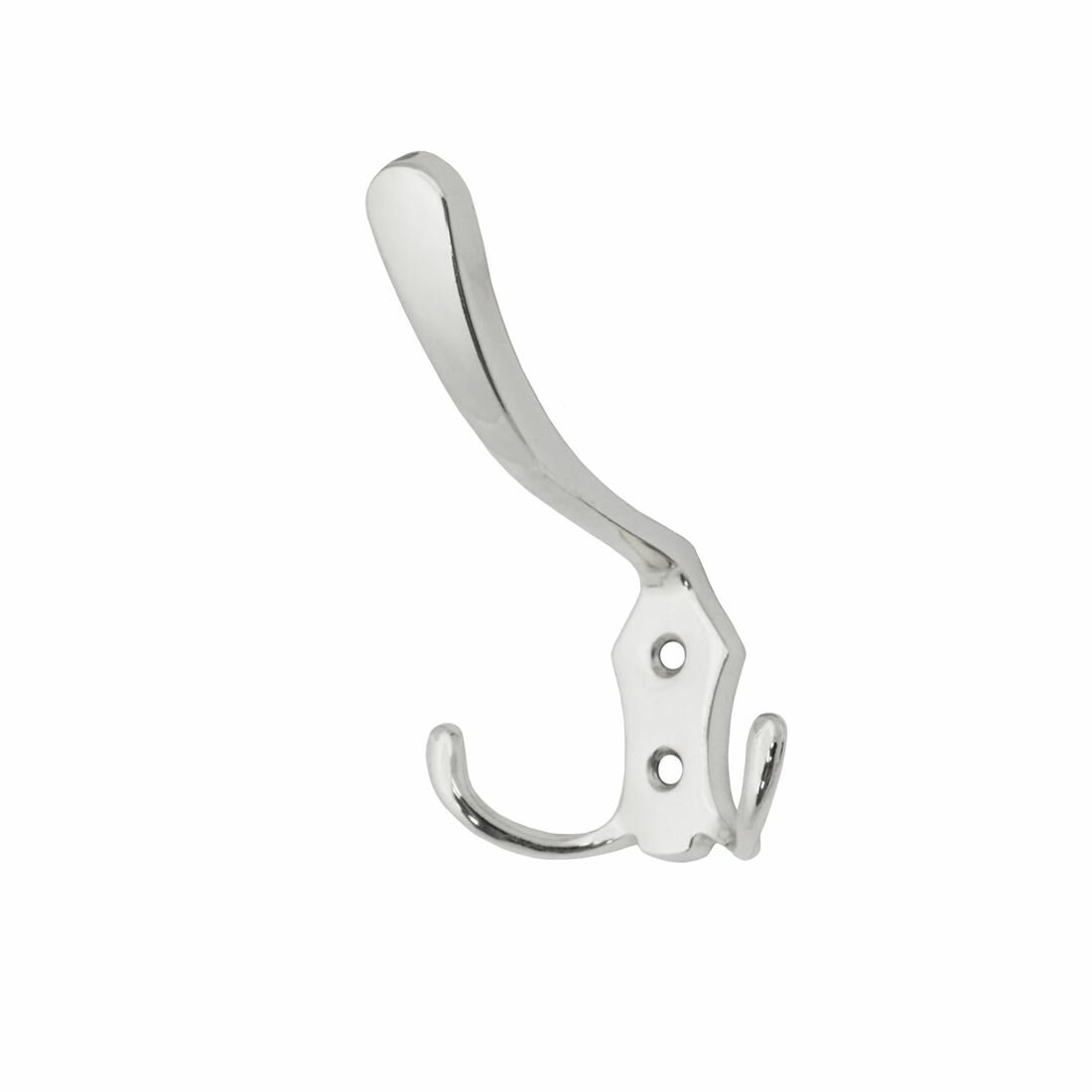Крючок мебельный трехрожковый металлический "WP59", цвет матовый хром