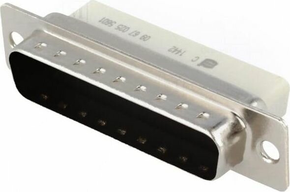 Разъем HARTING 09670255601 D-Sub PIN 25 вилка "папа" Версия без контактов 1 шт
