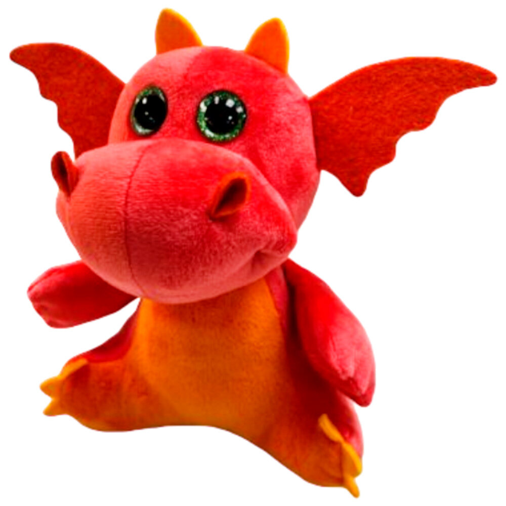 Мягкая Игрушка Дракон Малыш (21см, символ года 2024, коралловый с оранжевым) 11543, (ЗАО "Фирма Мальвина")