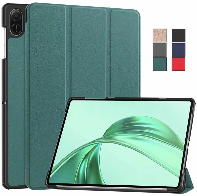 Чехол умный для Honor Pad X8a / NDL-W09 / Хонор Пад Х8а 11 дюйма, 2024 года, темно-зеленый