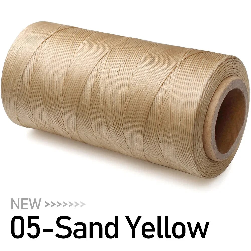 Вощеная нить для кожи Tepeztec, Sand Yellow, 0.5mm 100D - 410M