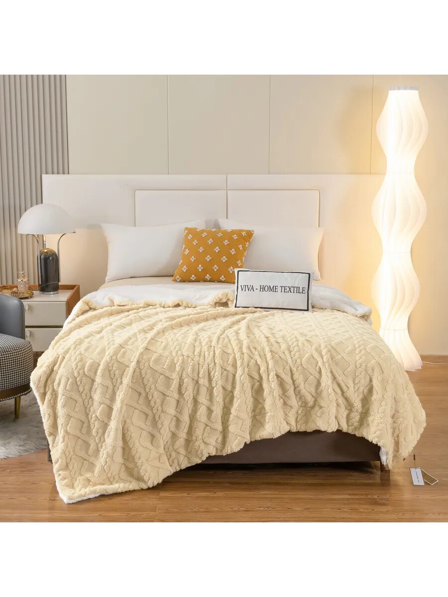 Плед евро теплый бамбуковая микрофибра 200х230