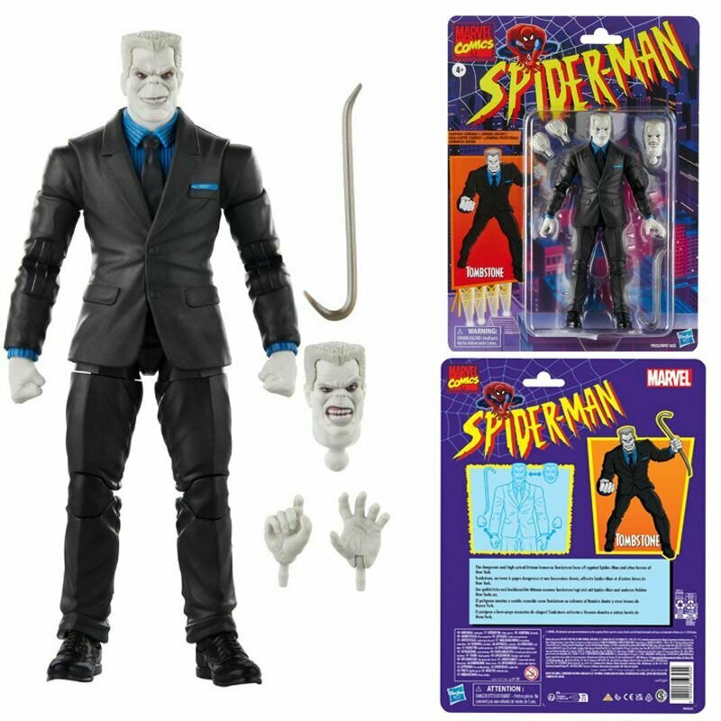 Фигурки HasbroНадгробная плита из серии Marvel Legend от Hasbro, 6-дюймовая подвижная кукла из коллекционного издания комиксов о Человеке-пауке