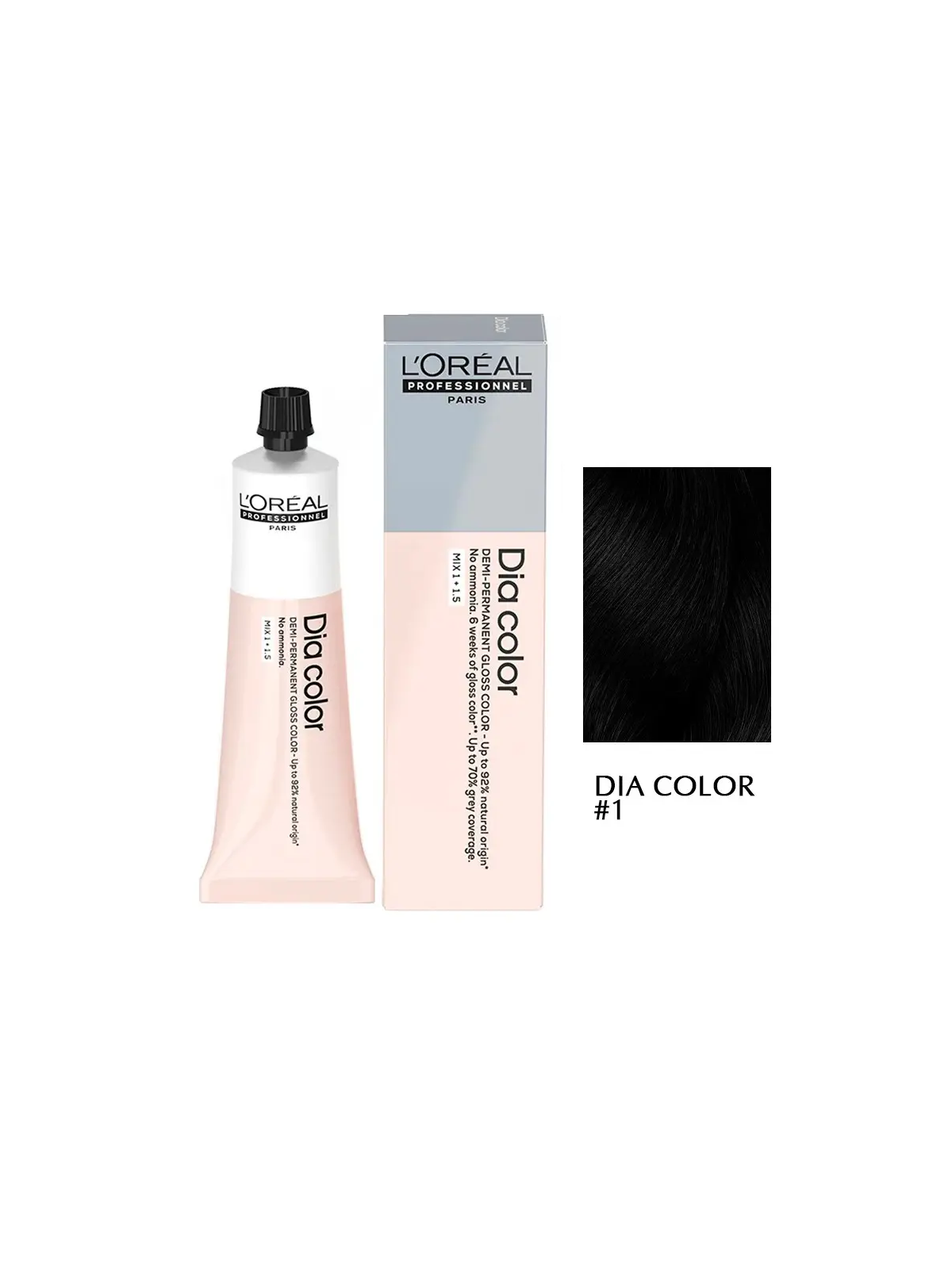 L'Oreal Professionnel L'Oreal Dia Color 1 - Краситель-блеск без аммиака черный 60 мл