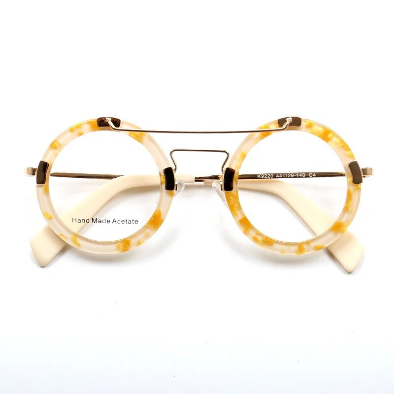 Круглые очки YOUTOP, Yellow c4