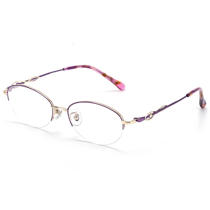 Женские полуободковые очки BCLEAR Purple gold