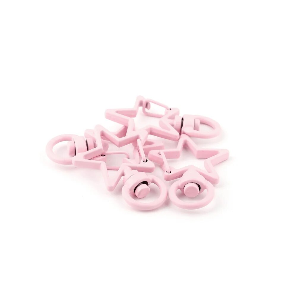 Металлические звёзды-пентаграммы для рукоделия YouYoungDifferent Розовый, Light Pink