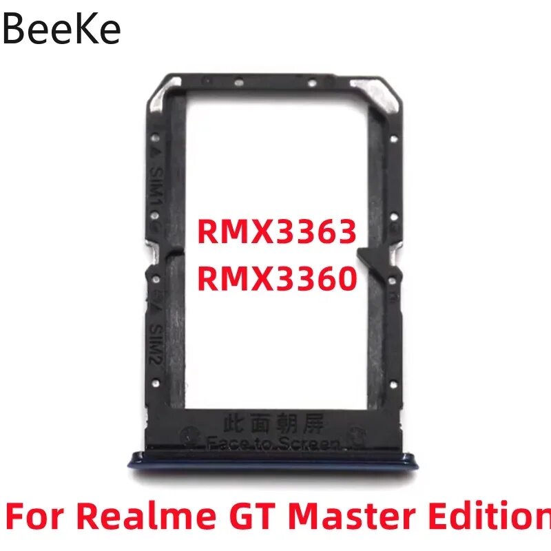 Лотки для SIM-карт для Realme GT Master Edition OPPO RMX3363 RMX3360, адаптер для слота для Silver
