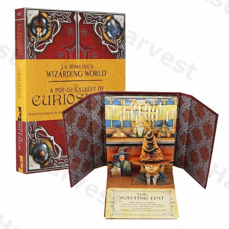 Фантастические твари, "JK Rowling's Wizarding World - A Pop-Up Gallery of Curiosities" стереокнига в формате 3D. Оригинальная версия на английском языке