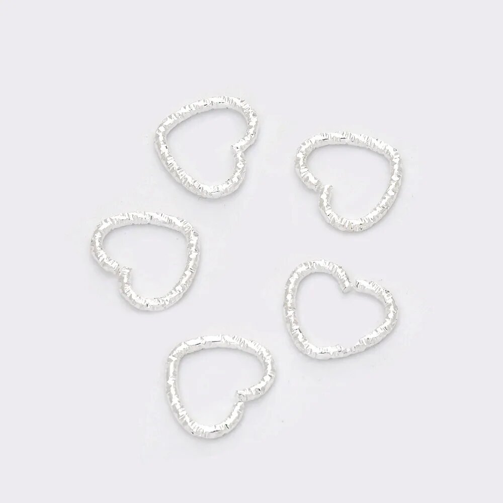 Соединительные кольца Love Heart 12x14mm (30шт)