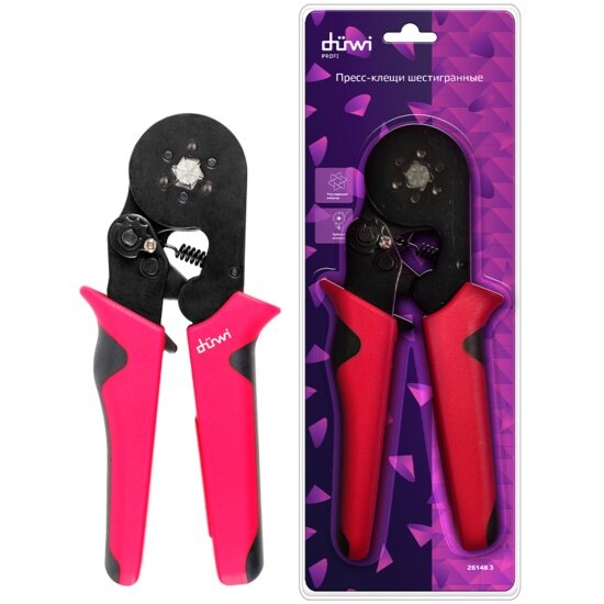 Пресс-клещи Duwi шестигранные для опрессовки,0,25-6мм, 26148 3