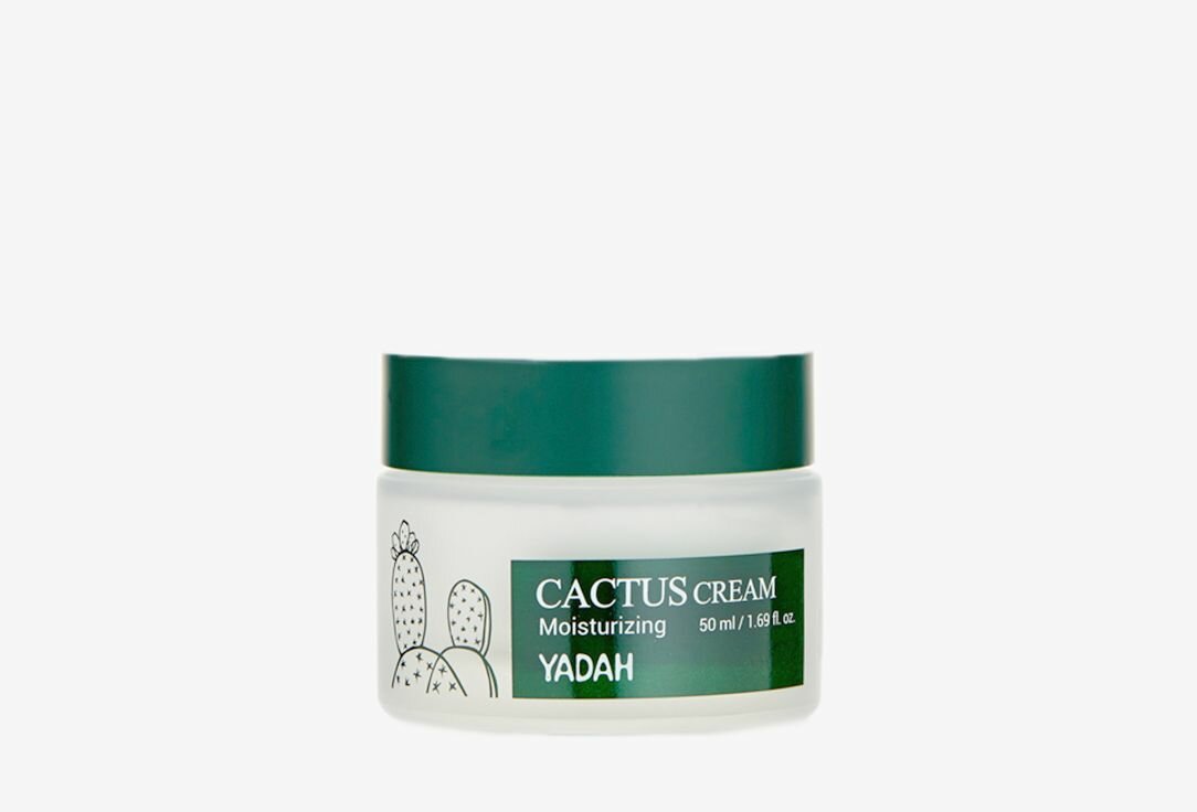 Увлажняющий крем для лица YADAH CACTUS MOISTURIZING CREAM 50 мл