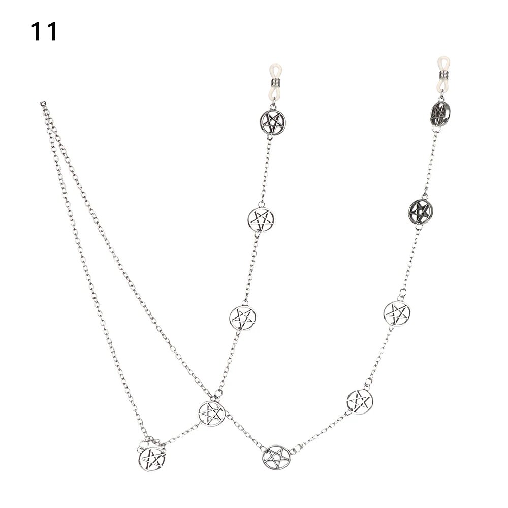 1 шт. Нескользящая цепочка для очков Звезда Луна металлические очки модный винтажный шнурок для очков для женщин мужчин ожерелье аксессуары для очков