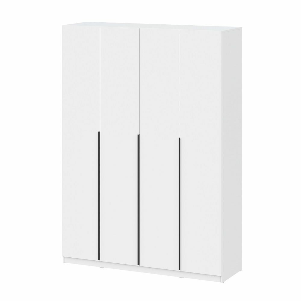 Шкаф распашной Форте-12 , (9 полок + штанга) ШК 5 (1600), Белый