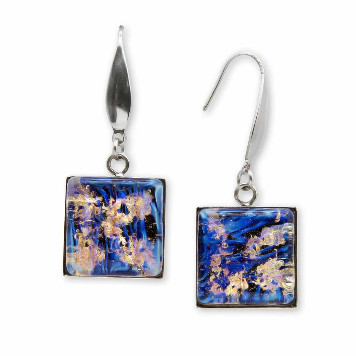 Серьги, муранское стекло, стекло