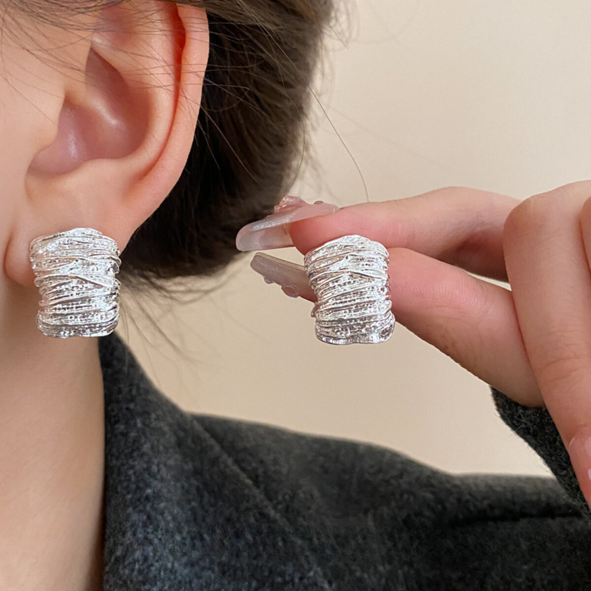 Серьги одиночные, пусеты