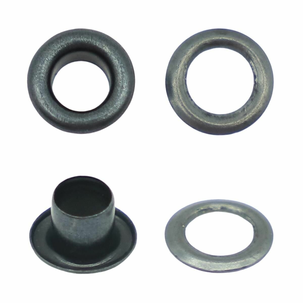 Люверс для одежды BIG D 3 мм, металл, черненый, 100 шт (03 5185/86)