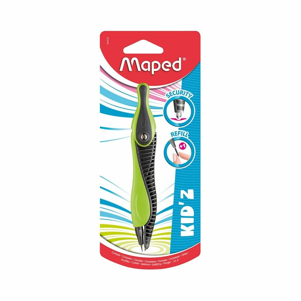 Циркуль Maped Пластиковый, с грифелем, с безопасной иглой