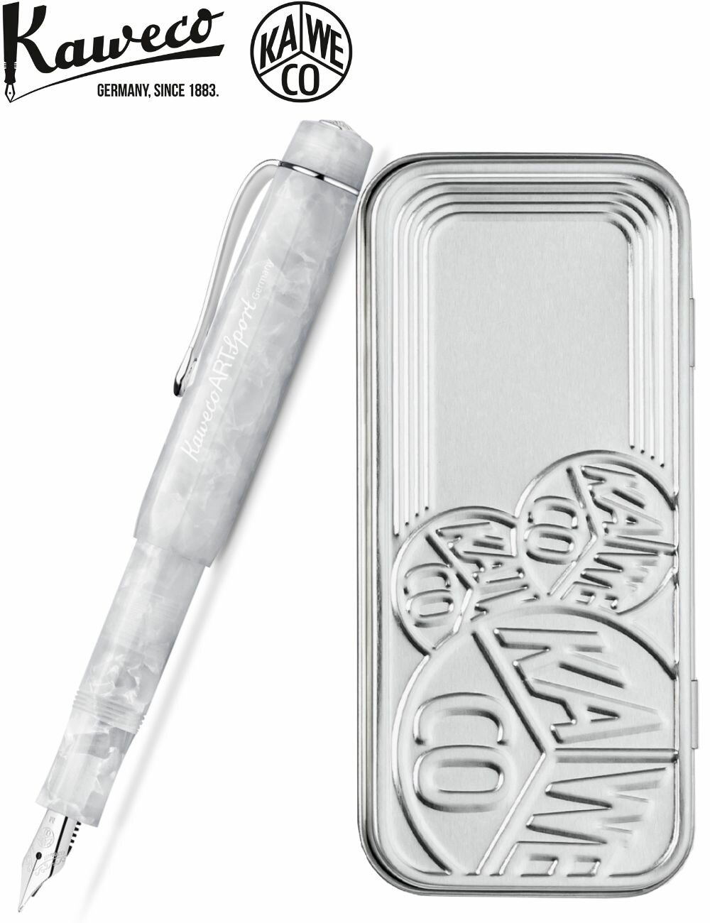 Перьевая ручка Kaweco ART SPORT Mineral White EF (11000190) 0.5 мм