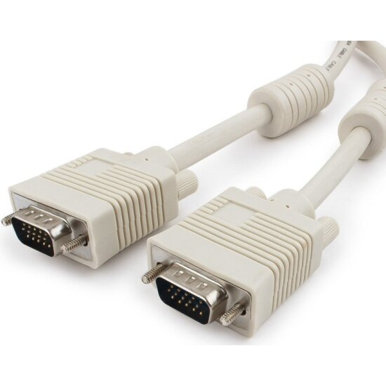 Кабель Cablexpert VGA Premium, 1.8м, 15M/15M, двойн. экран, феррит. кольца