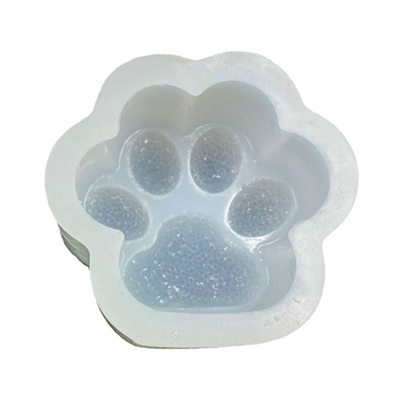 Силиконовая форма для эпоксидной смолы кошачья лапка, мини-форма для свечей, мыла, брелоков и украшений ручной работы, гибкая прозрачная форма для творчества и подарков