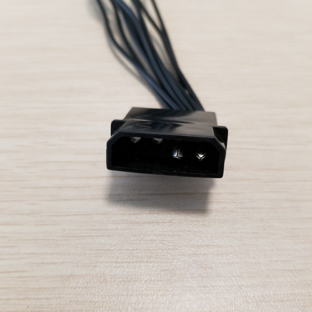 IDE Molex 4Pin to Fan Splitter 3Pin Socket Кабель питания 22AWG для ПК DIY