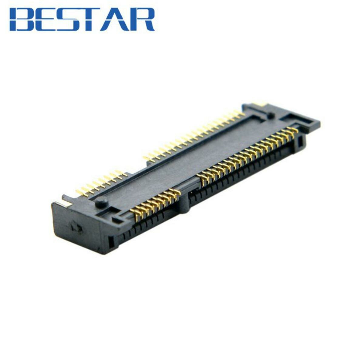 Mini PCI-E pci express pcie mSATA 52pin 4.0mm Height Receptacle female socket connector адаптер Board Mount SMT для SSD