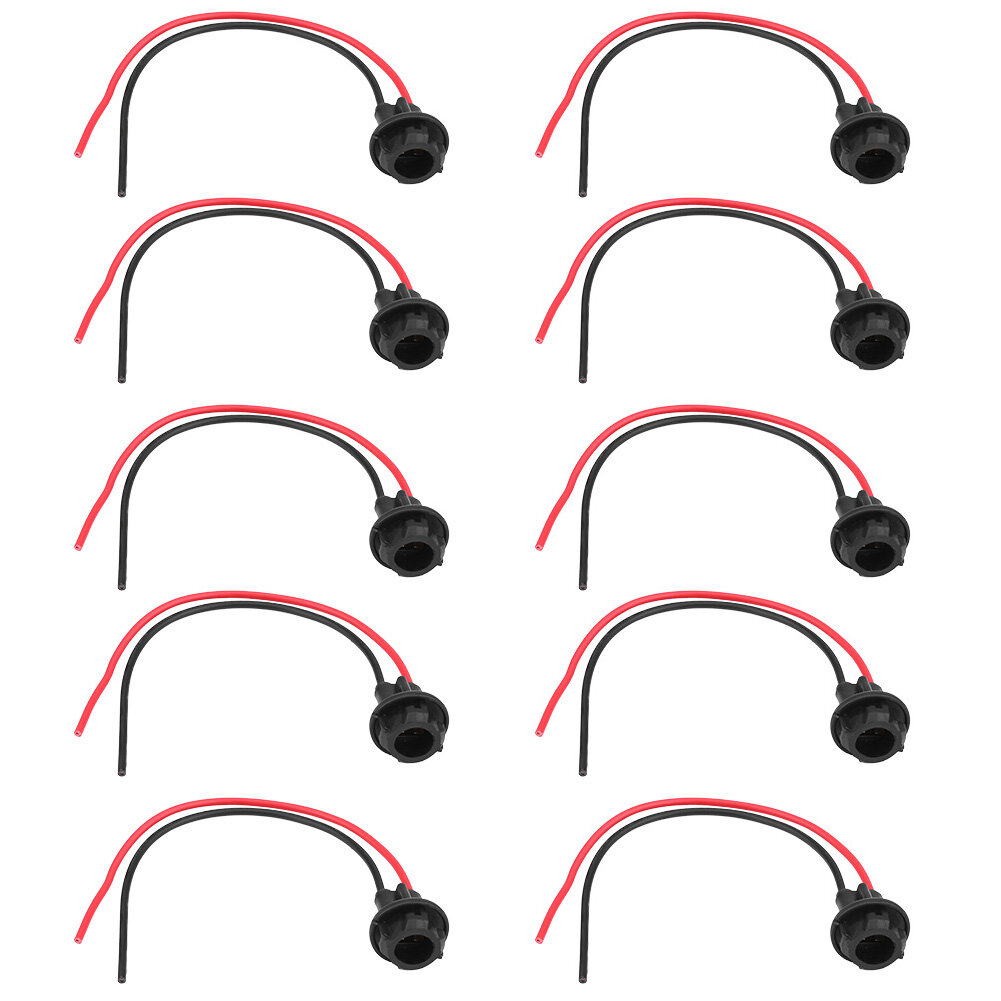 10 шт. автомобильных патронов для ламп T10, удлинители, переходники для светодиодных ламп, адаптеры для замены цоколя автомобильного освещения.