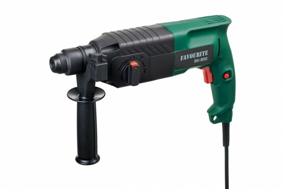 Перфоратор Favourite RH 800, SDS-Plus, 800 Вт, 2.4 Дж, 3 режима, с кейсом, 104100800