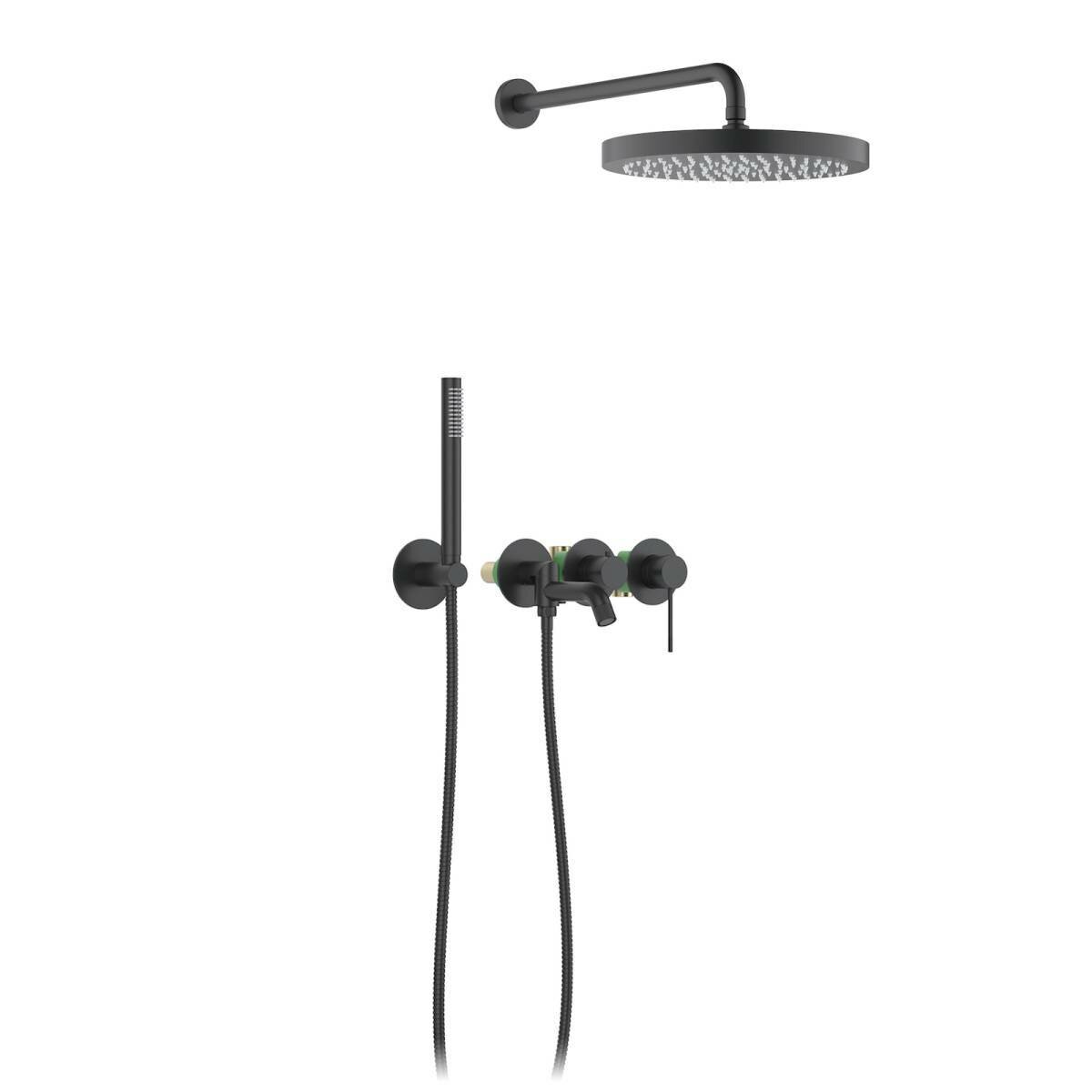 Душевая система Timo Saona SX-2348/03SM скрытого монтажа, черный