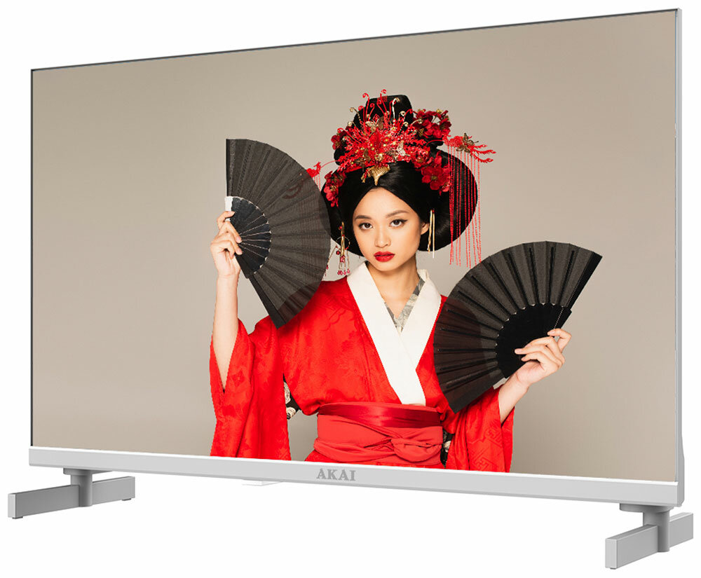 Телевизор Akai TA24BH502WT, 24 дюйма, HD, смарт ТВ, Android 13, белый — фото 1