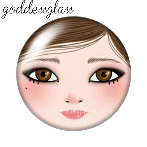 Стеклянные кабошоны Goddessglass круглые фото 5 пар 12/18/20/25 мм 12mm, ZB1682-04