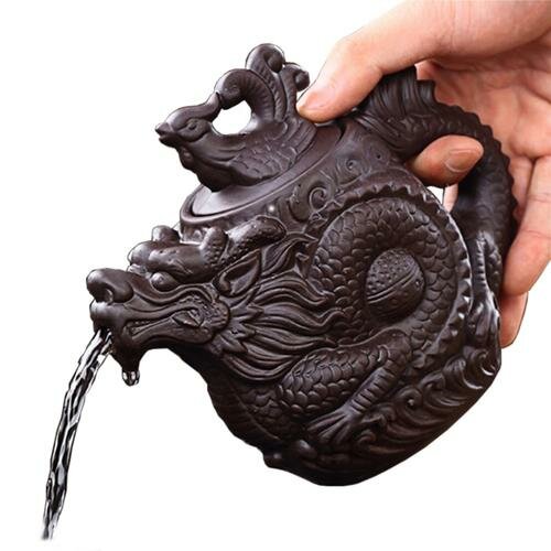 Фиолетовый песочный чайник, традиционный китайский чайник Dragon Fengfang чайник чай, фиолетовый песочный кунг - фу чайник