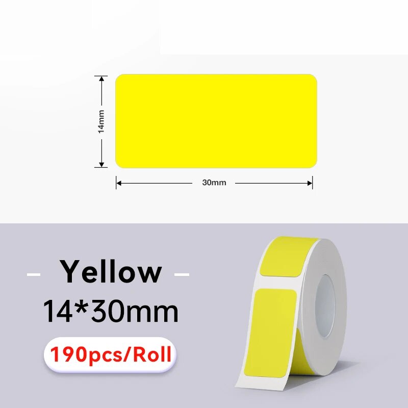 Niimbot B18 Белый Термотрансферный Принтер Этикеток 14x30mm-Yellow