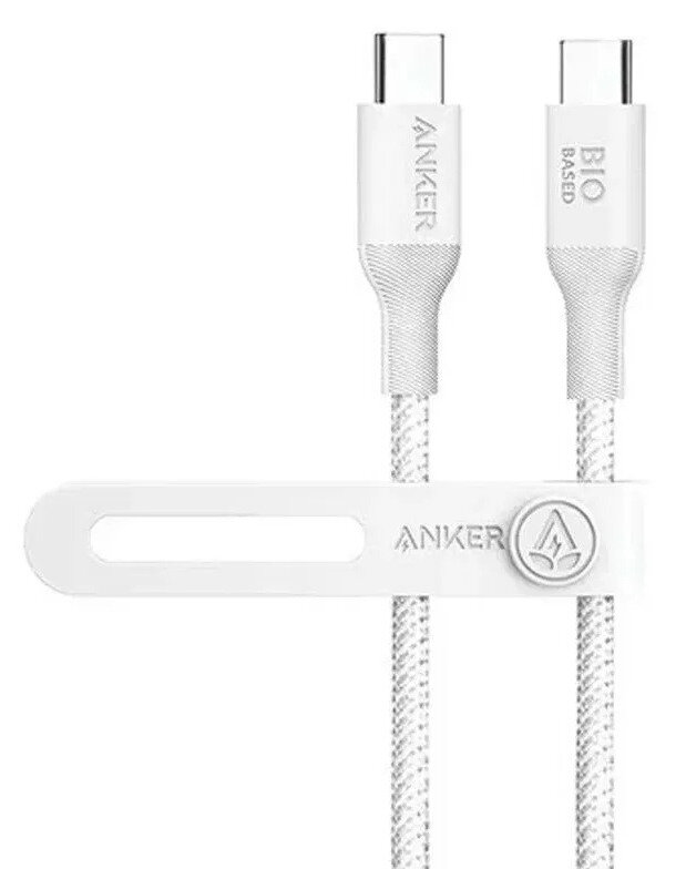 Anker 544 USB-C to USB-C 240W 1.8 м A80F6, белый, кабель