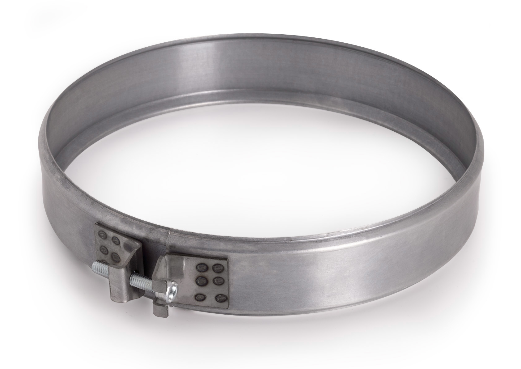 Хомут обжимной Сталь Мастер для дымохода, из оцинкованной стали толщиной 0.5мм, серебристый, диаметр 200мм / строительство и ремонт