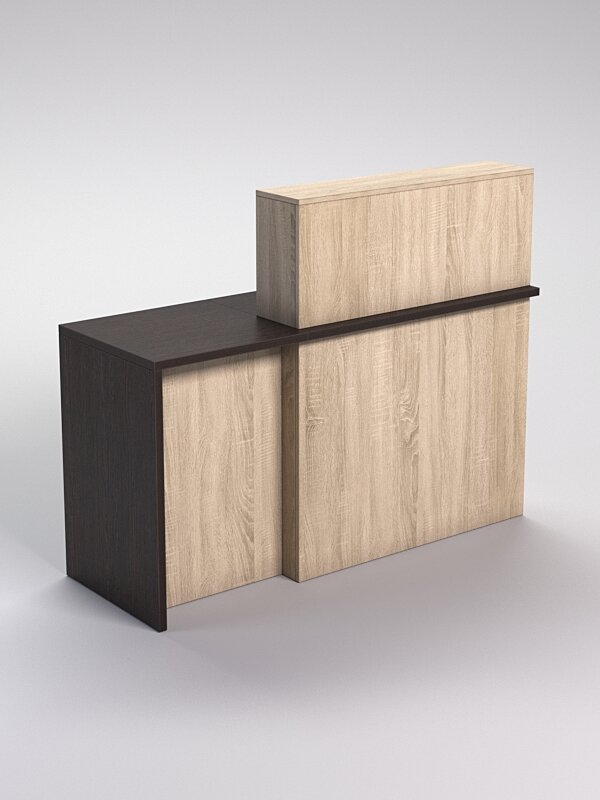 Ресепшн "Лирика" №1-Л, Дуб Венге и Дуб Сонома. Производитель товара - компания Westcom.