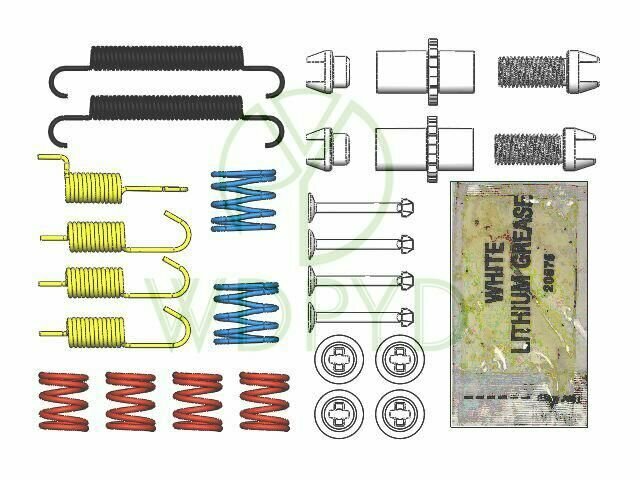 Ремкомплект стояночного тормоза 17391K для HYINDAI SONATA EF, KIA OPTIMA, KIA SOUL