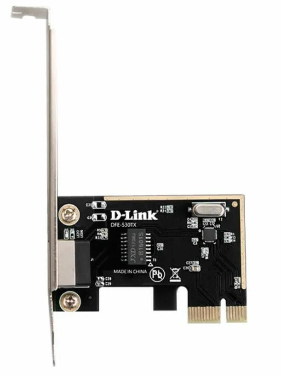 Адаптер PCI Express D-Link DFE-530TX с 1 портом RJ45 100 Мб/с, комплект 20 шт