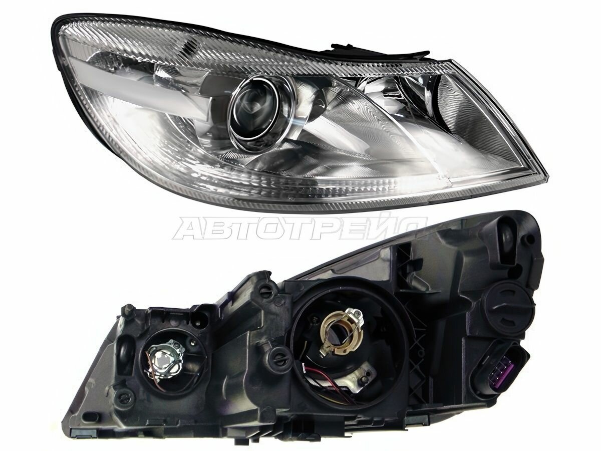 Фара правая для Шкода Октавия арт ST6651118R SAT