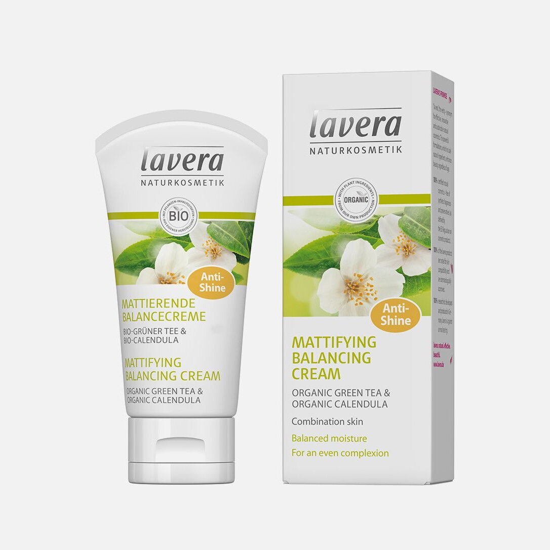 Матирующий крем "Баланс" с экстрактом зеленого чая, 50 мл, Lavera (Лавера)