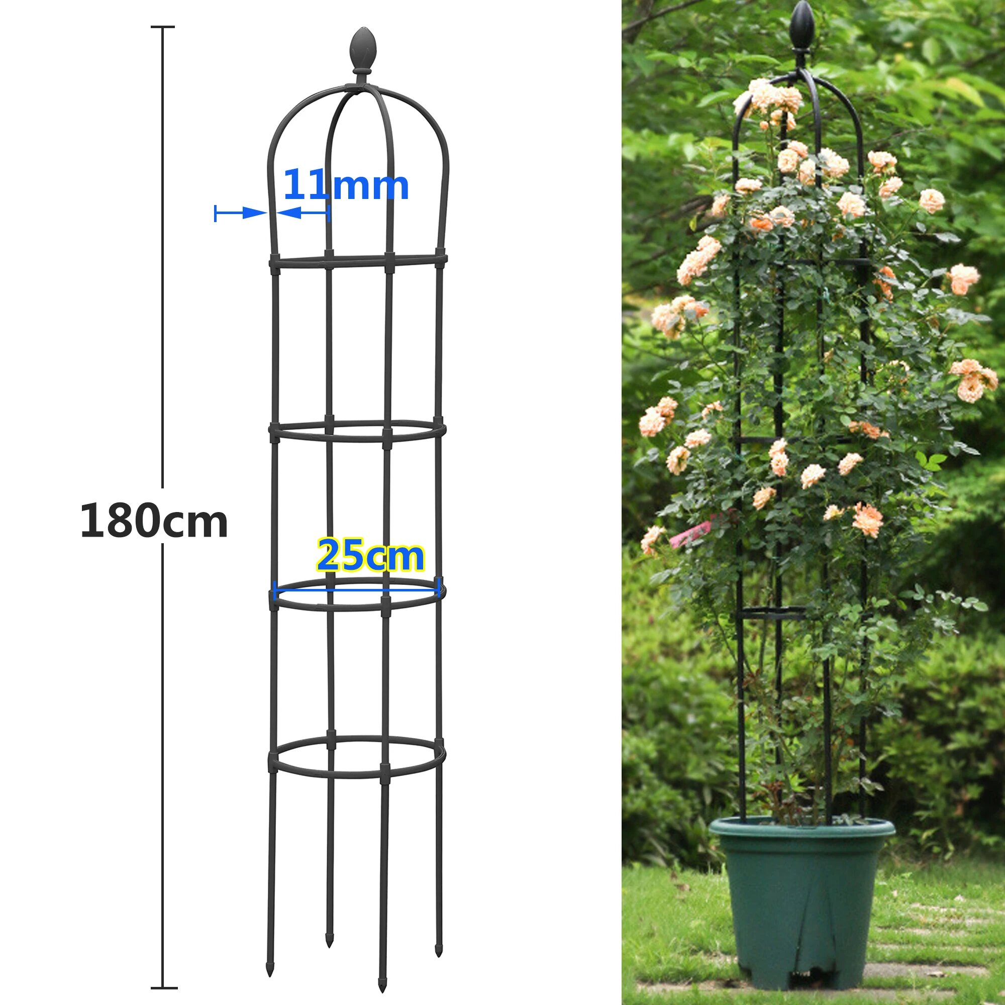 Портативная опорная башня для растений из стали