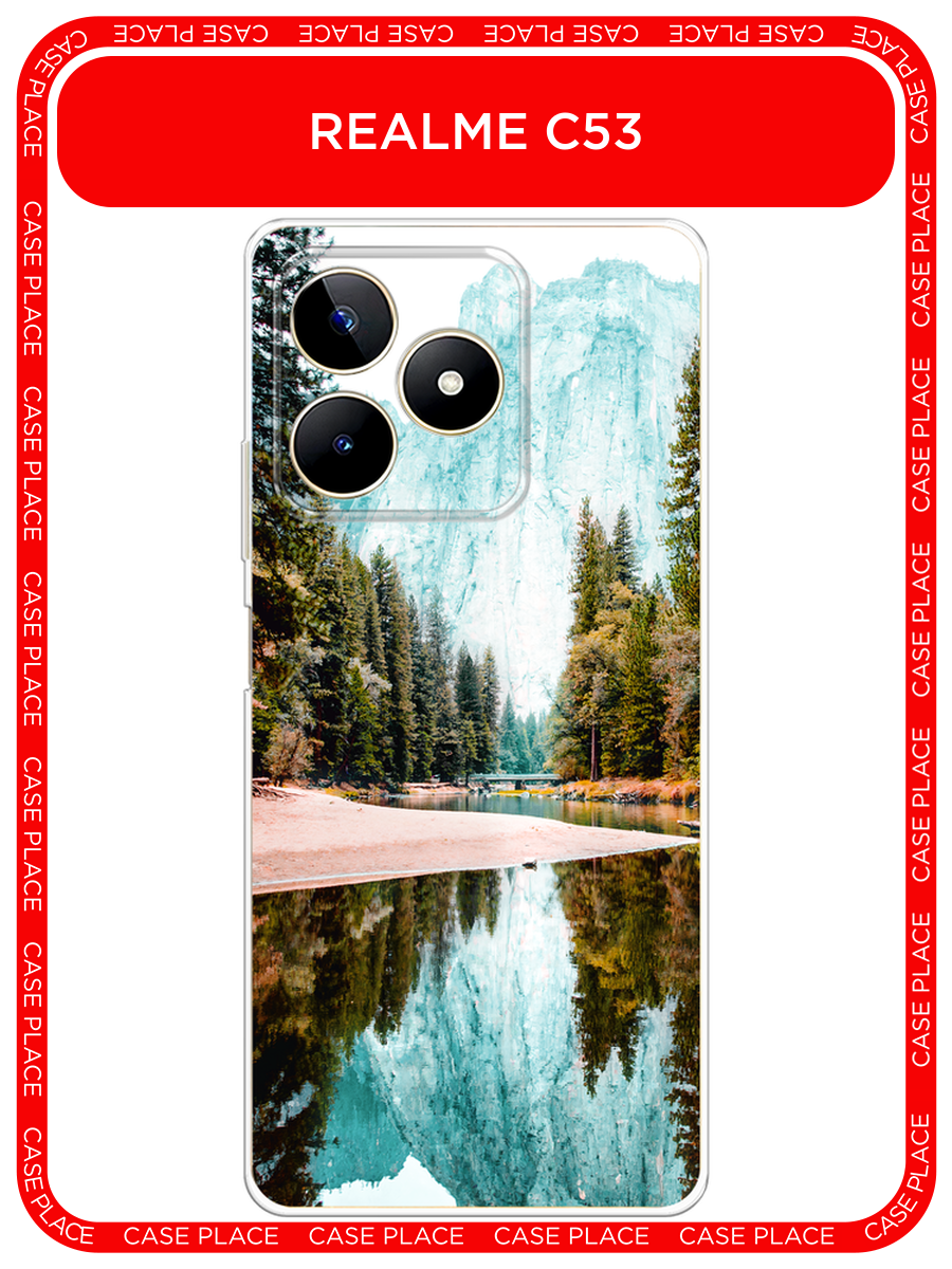 Чехол на Realme Note 50 / Реалми Нот 50 с принтом Горы 11