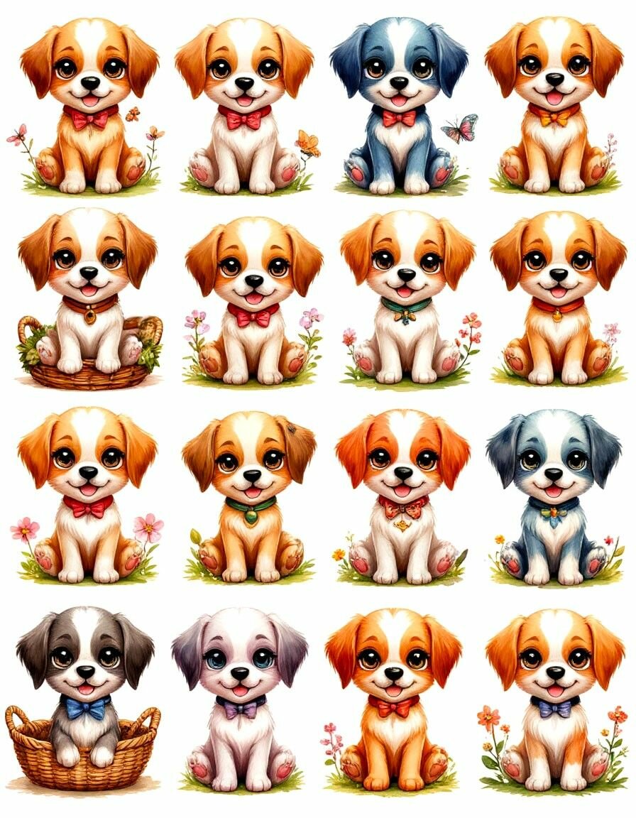 Водорастворимая картинка для мыла А4 "Собачки"