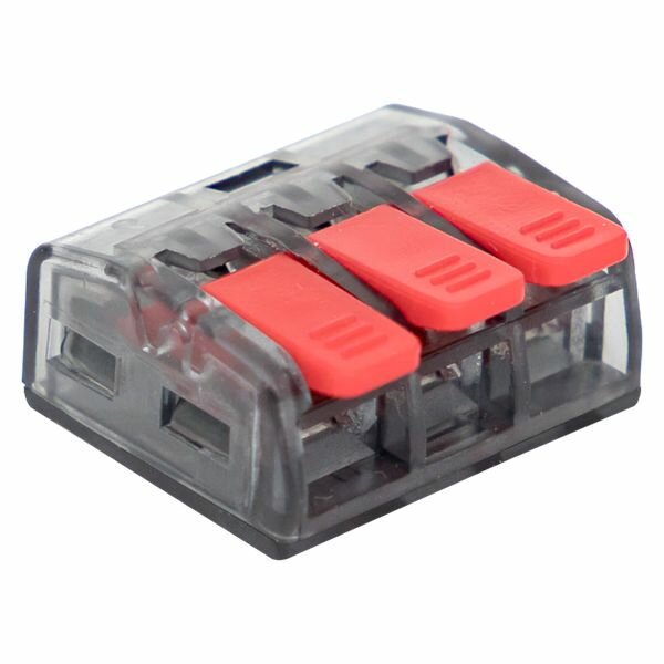 Клемма строительно-монтажная СМК 221-413 3-проводная 0.2-4кв. мм (уп.100шт) PROxima EKF plc-smk-221-413