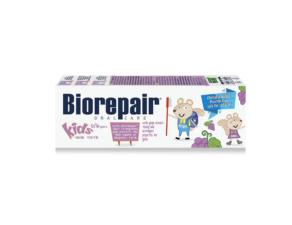 Biorepair Зубная паста Kids детская со вкусом винограда от 0-6 лет 50 мл 1 шт
