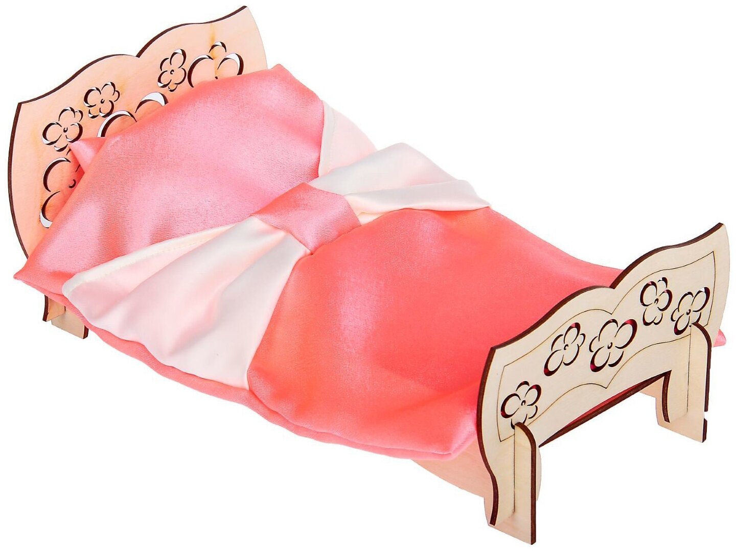 Деревянная сборная модель Polly "Чудо-кровать" со спальным набором (ДК-2-02)